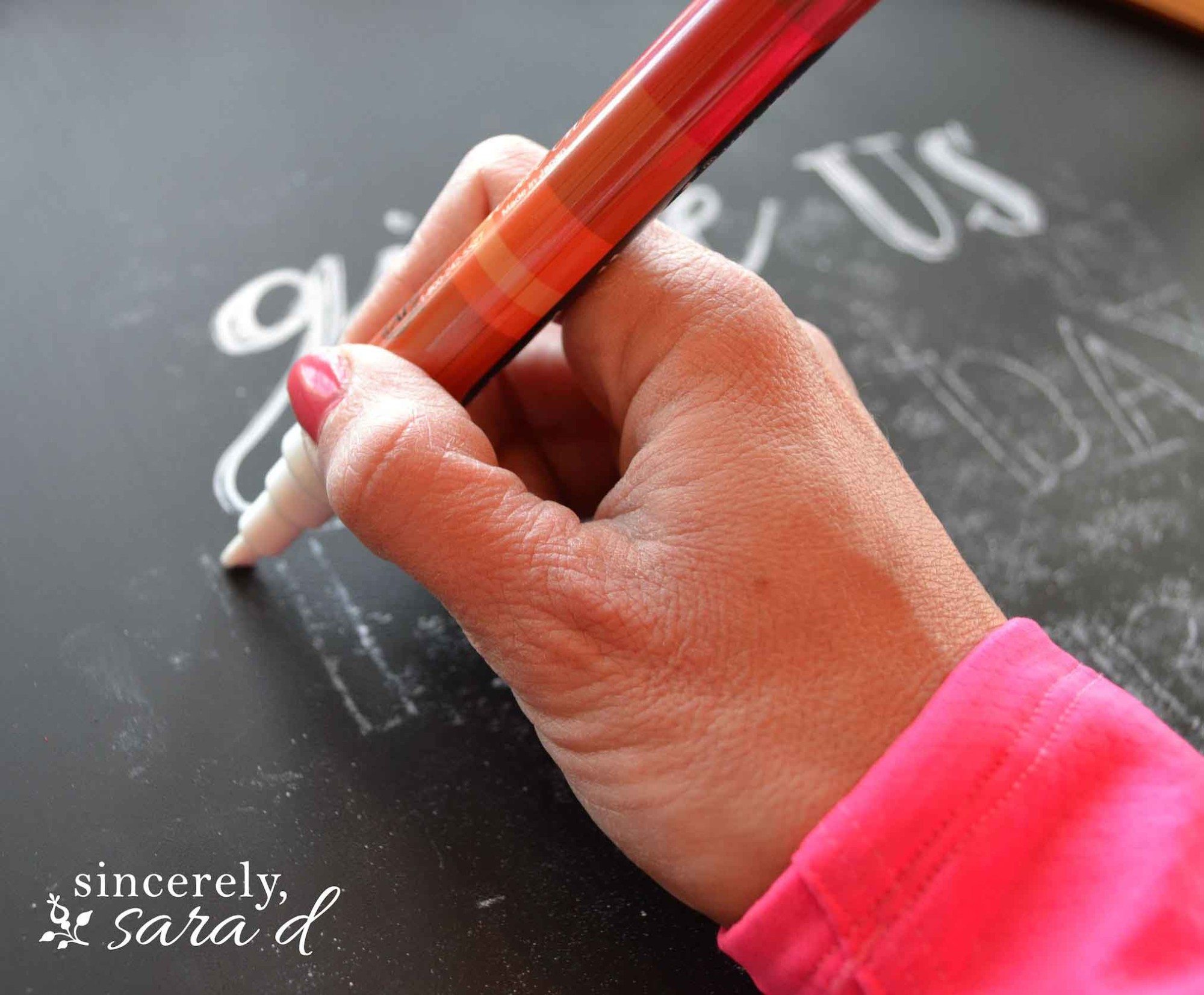 Chalkboard Lettering - Sincerely, Sara D. | Home Decor & DIY Projects