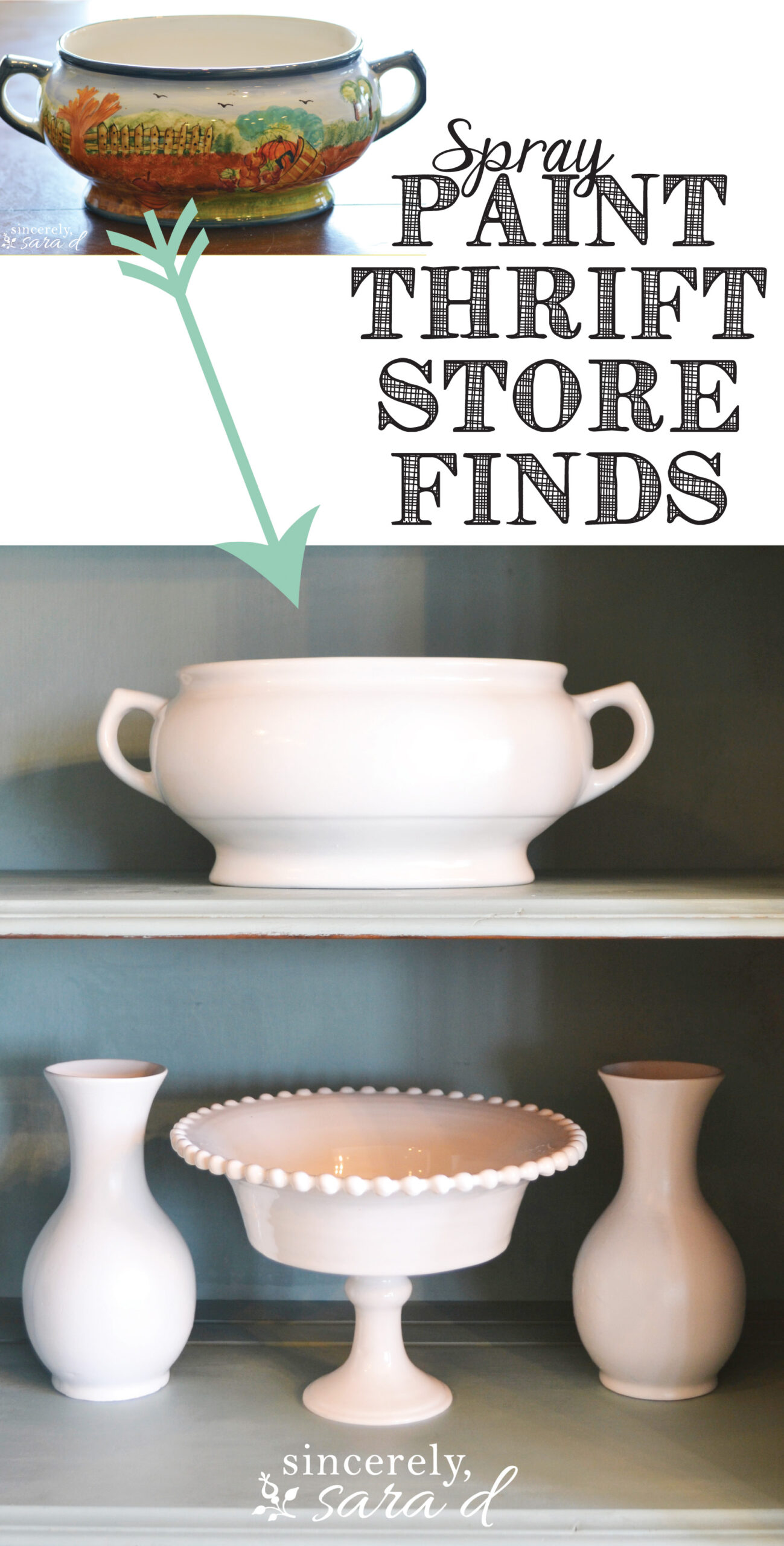 Spray Paint Thrift Store Dishes - Sincerely, Sara D. | Home Decor & DIY ...