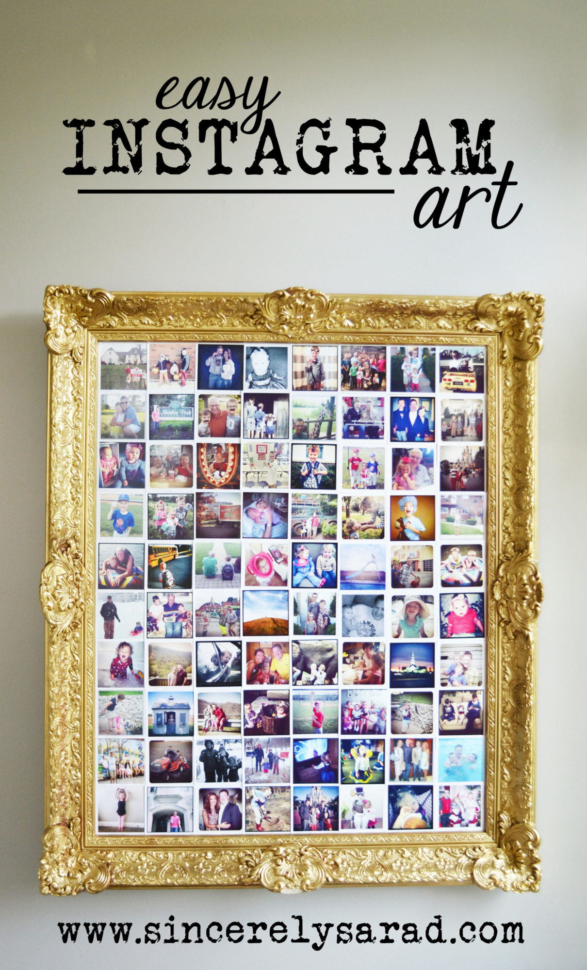 Easy Instagram Art - Sincerely, Sara D. | Home Decor & DIY Projects