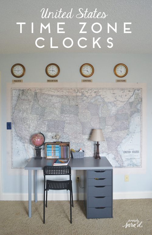 U.S. Time Zone Clocks - Sincerely, Sara D. | Home Decor & DIY Projects