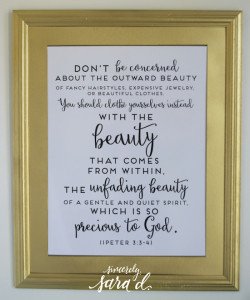 Hello Beautiful Print - Sincerely, Sara D. | Home Decor & DIY Projects