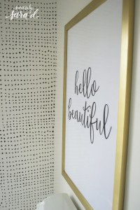 Hello Beautiful Print - Sincerely, Sara D. | Home Decor & DIY Projects