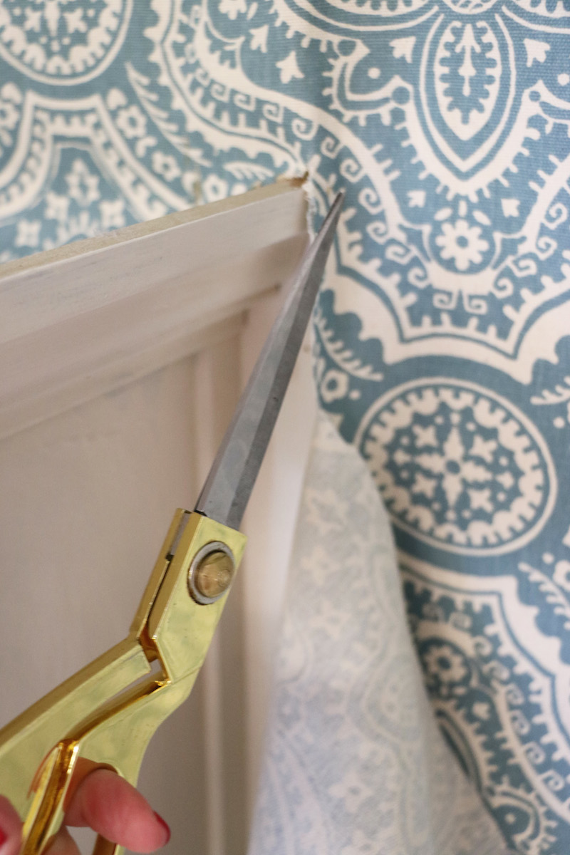 Starched Fabric Wallpaper - Sincerely, Sara D. | Home Decor & DIY Projects