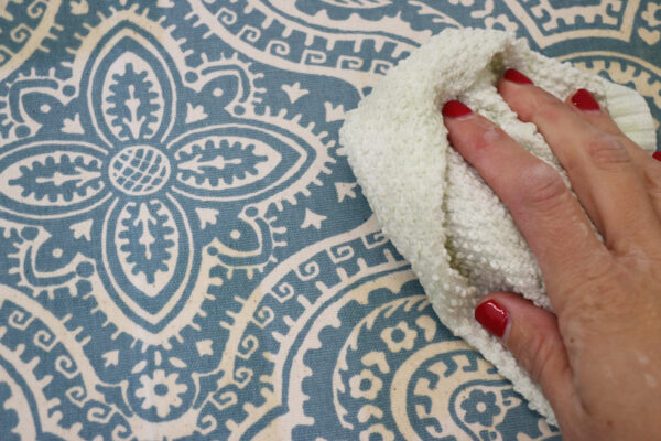 Starched Fabric Wallpaper - Sincerely, Sara D. | Home Decor & DIY Projects