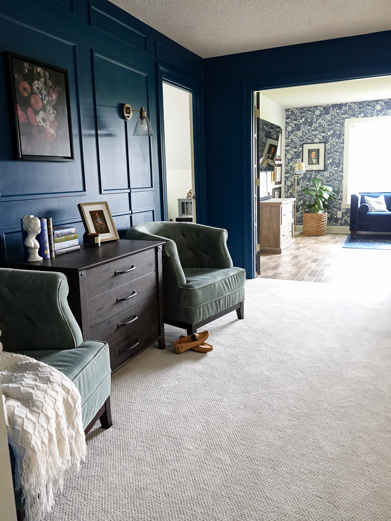 Moody Blue Paint Color - Sincerely, Sara D. | Home Decor & DIY Projects