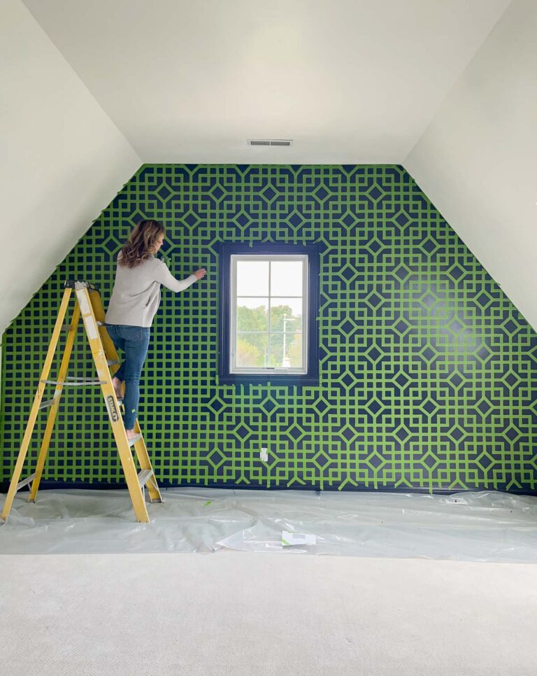 Geometric Wall Mural - Sincerely, Sara D. | Home Decor & DIY Projects