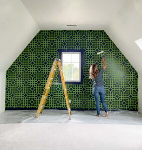 Geometric Wall Mural - Sincerely, Sara D. | Home Decor & DIY Projects