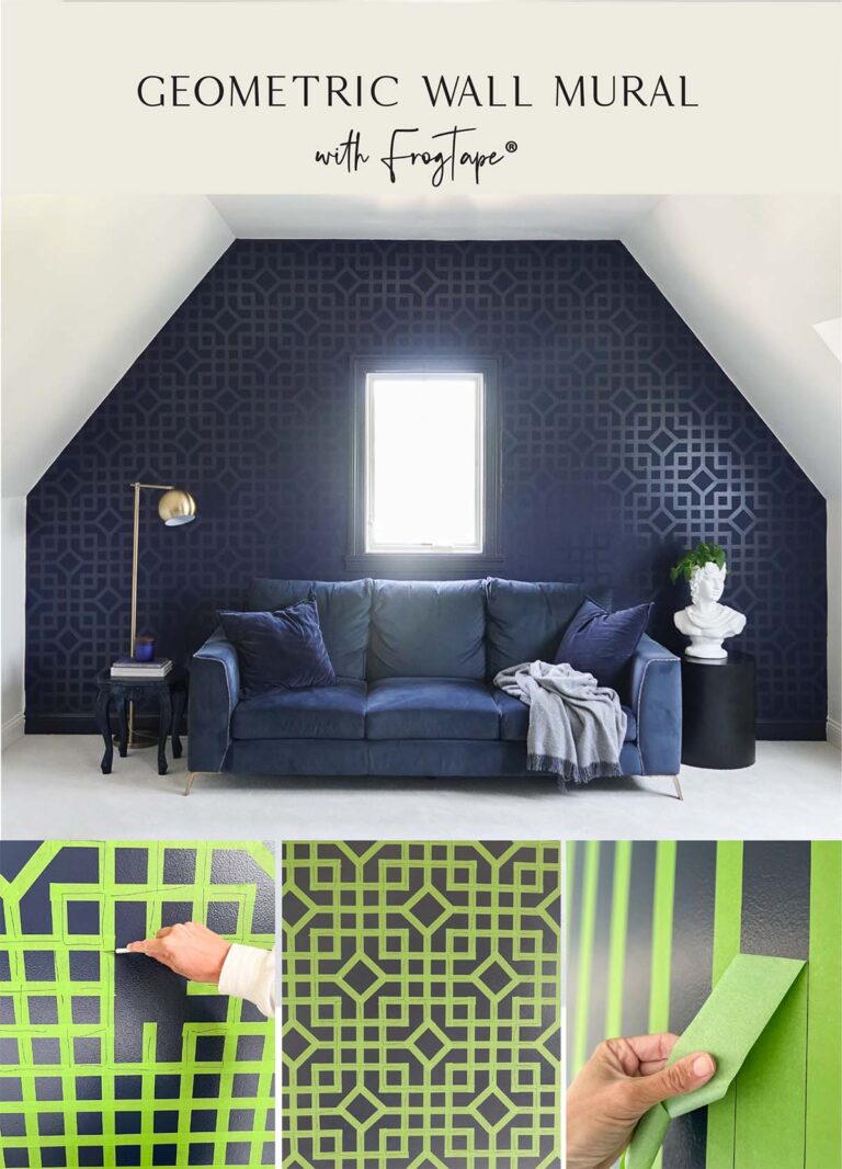 Geometric Wall Mural - Sincerely, Sara D. | Home Decor & DIY Projects